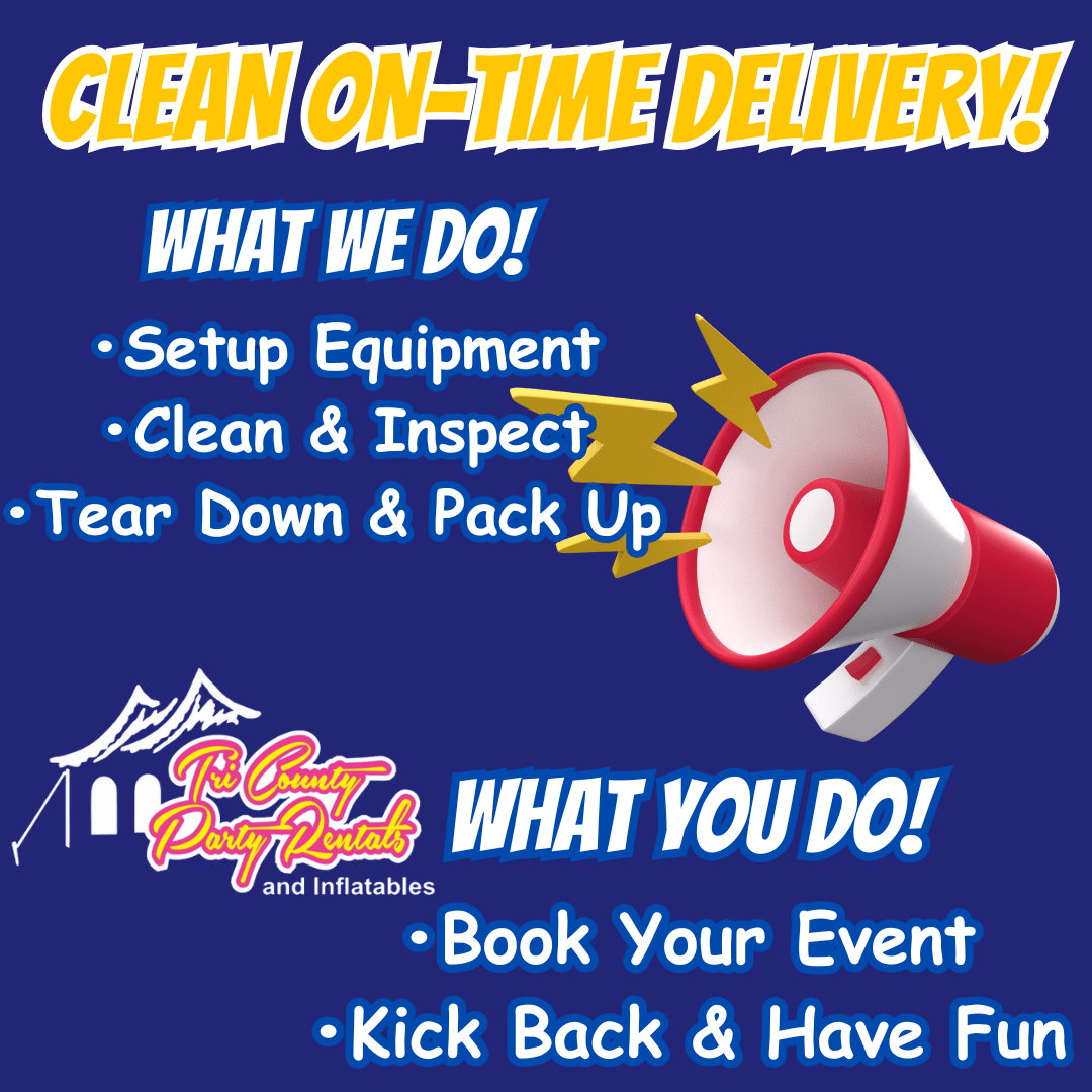 Delivery Area - Tri County Party Rentals and Inflatables
